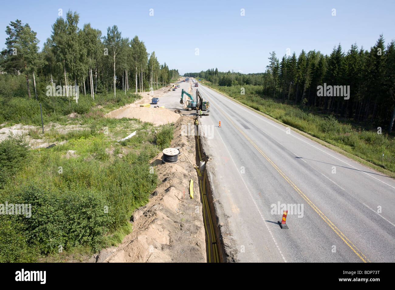 highway construction site in Lappeenranta Finland Stock Photo - Alamy