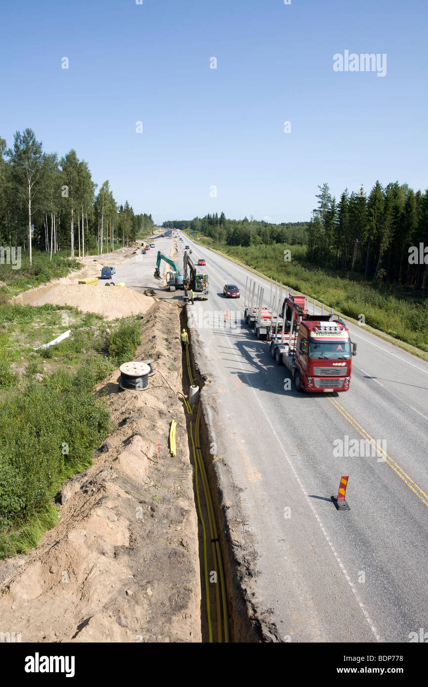 highway construction site in Lappeenranta Finland Stock Photo - Alamy