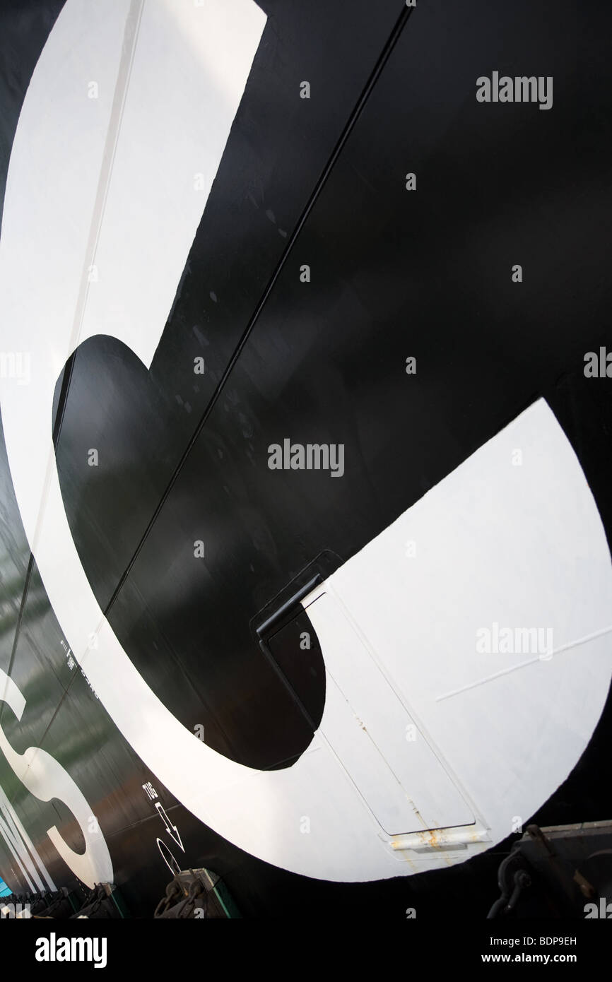 MSC Container ship quayside logo signage graphic Stock Photo - Alamy