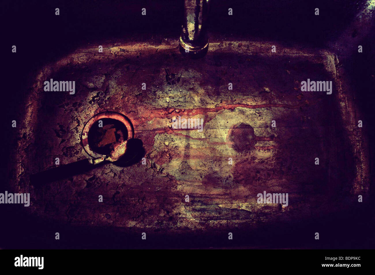 A dirty wash basin Stock Photo - Alamy