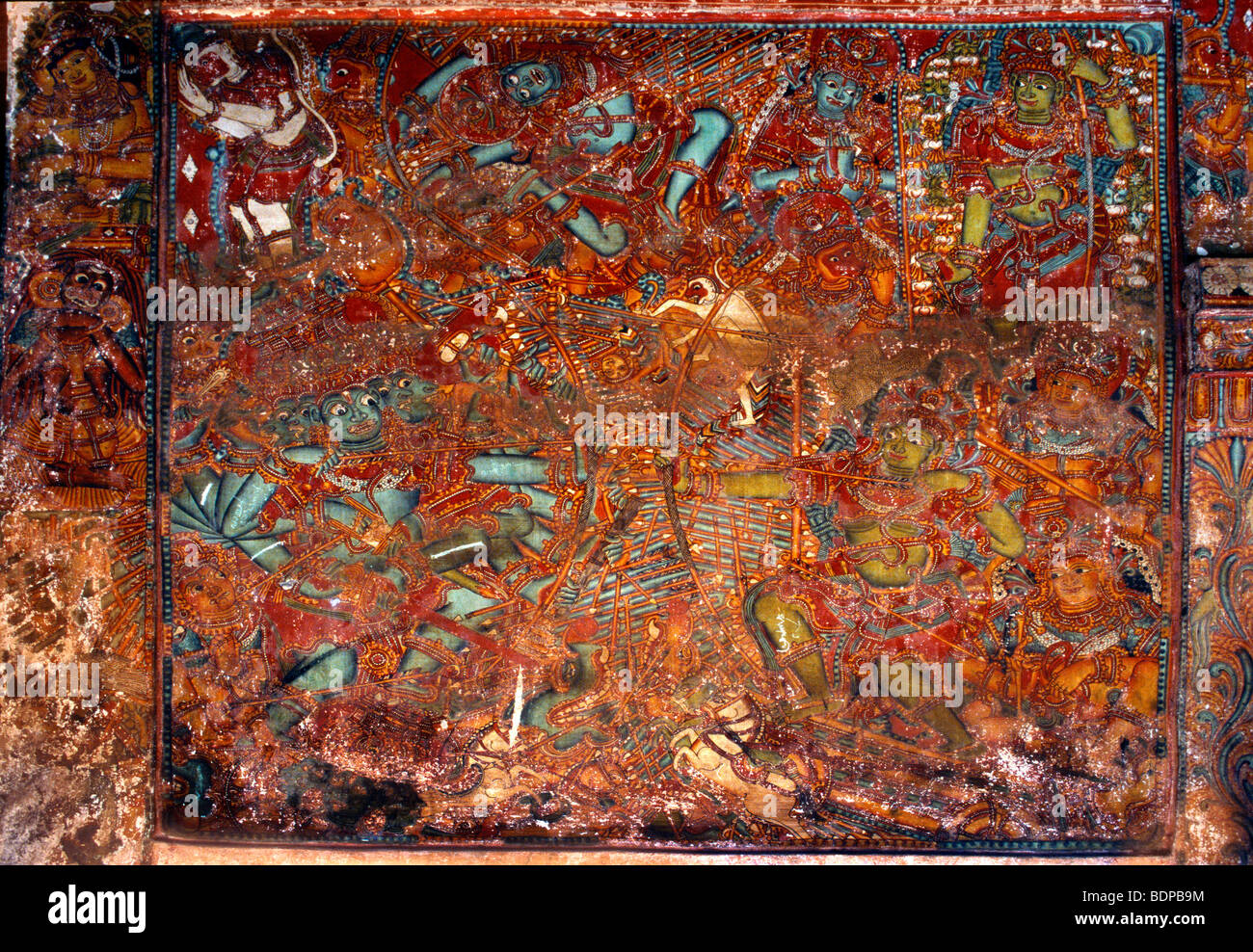 Kerala India Hindu Temple Fresco Stock Photo - Alamy