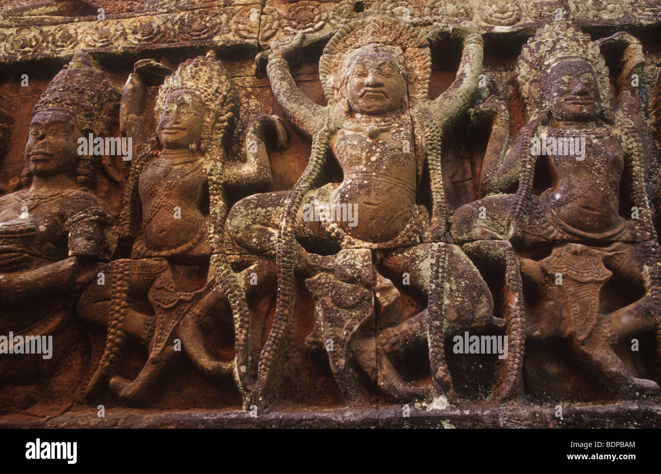 Carving at Angkor Stock Photo - Alamy