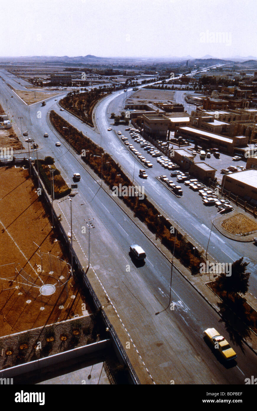Hail Saudi Arabia Aerial Of Traffic On Roads By City Stock Photo - Alamy