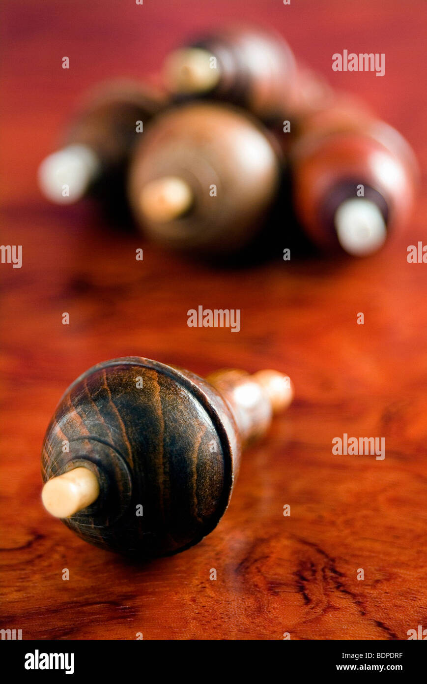 Collection of classic wooden electric switches Stock Photo - Alamy