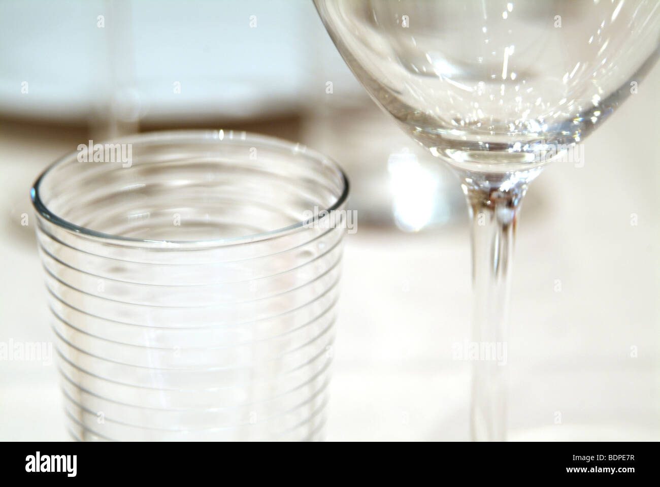 Glass and cup Stock Photo - Alamy