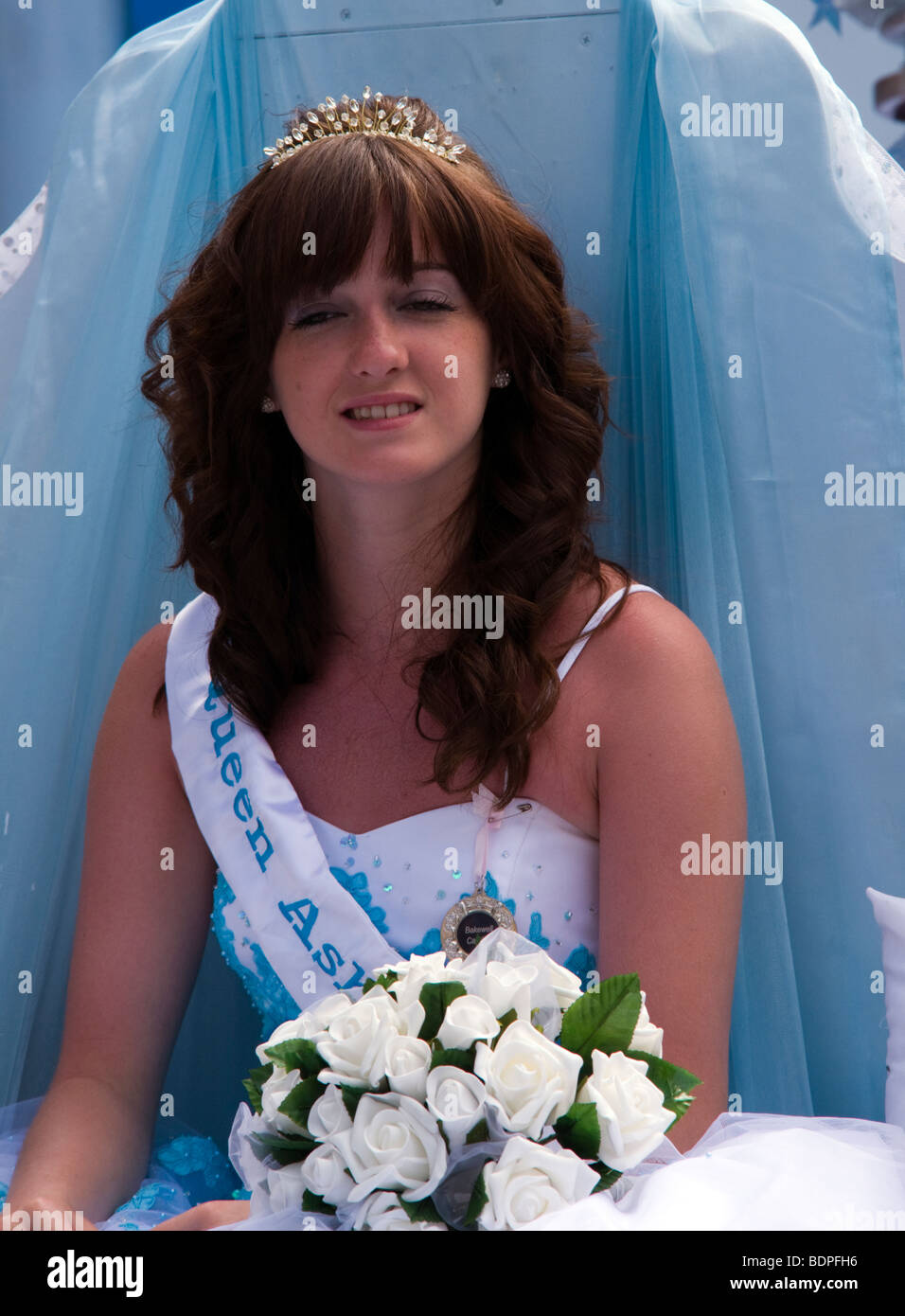 Bakewell Carnival Queen, Peak District National Park Derbyshire England ...