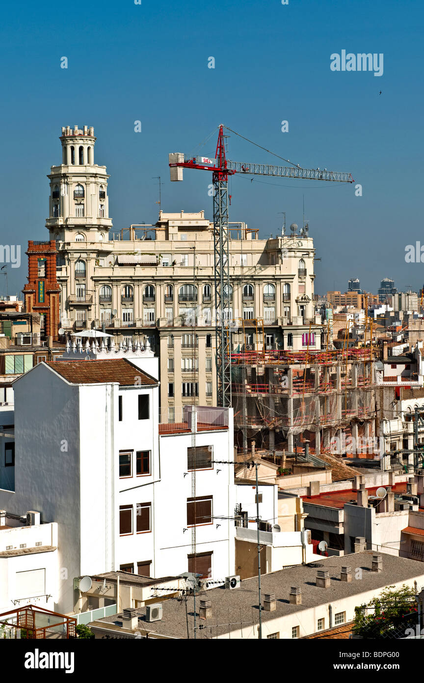 Building work in Valencia, Spain Stock Photo - Alamy