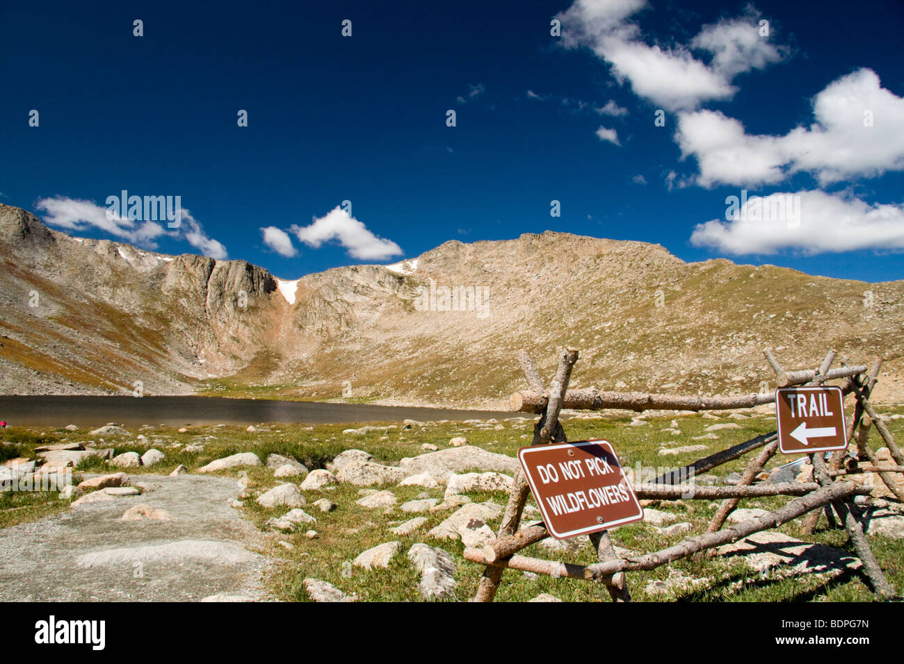 Summit lake, Colorado, USA Stock Photo - Alamy