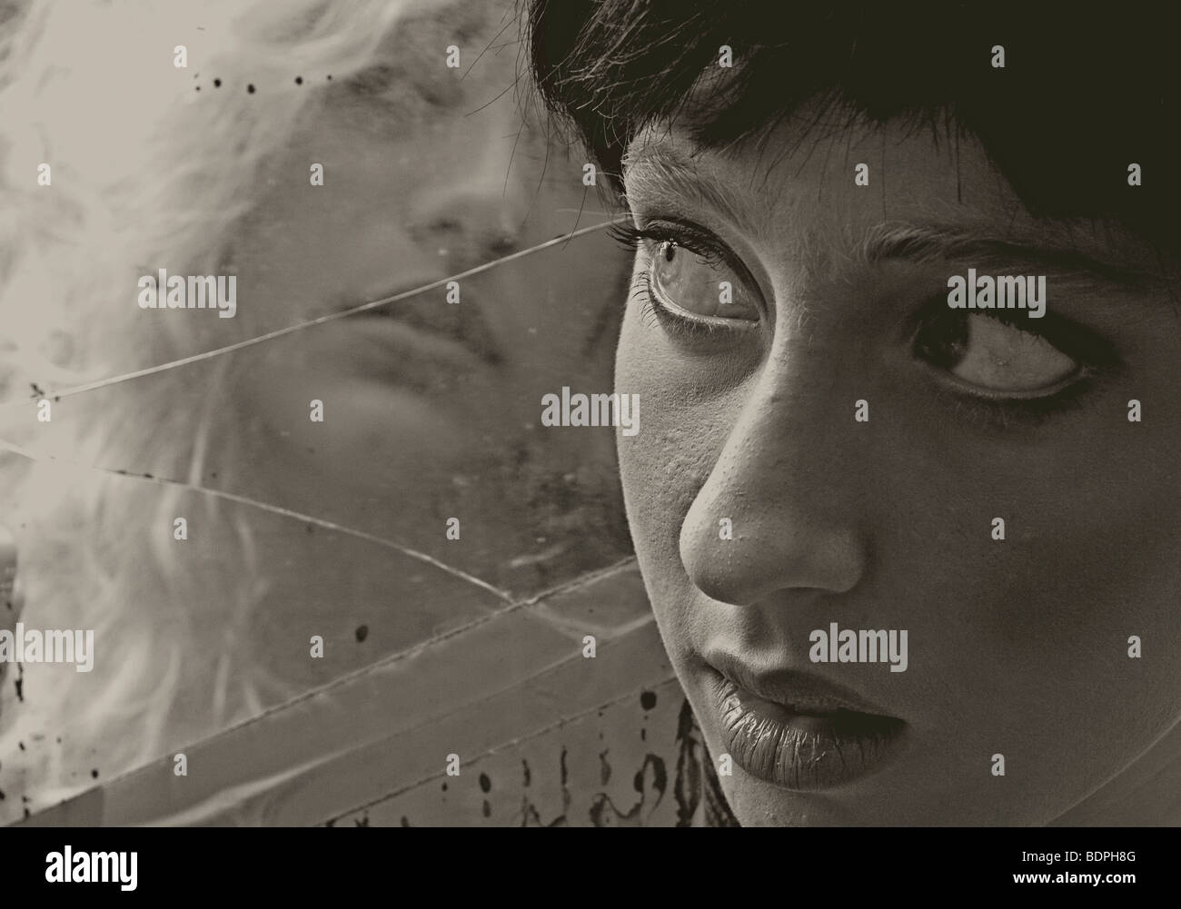 Crack cracked face hi-res stock photography and images - Alamy