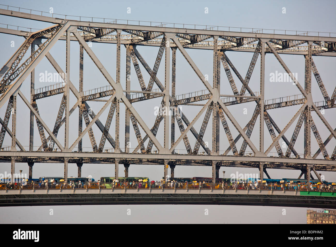 Howrah Bridge in Calcutta India Stock Photo - Alamy