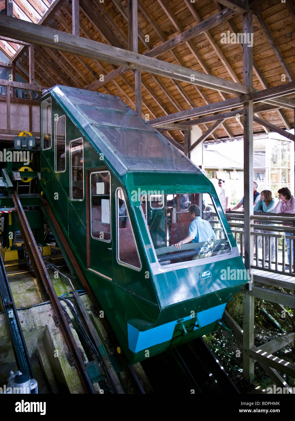 The water-balanced cliff railway at the centre for alternative ...