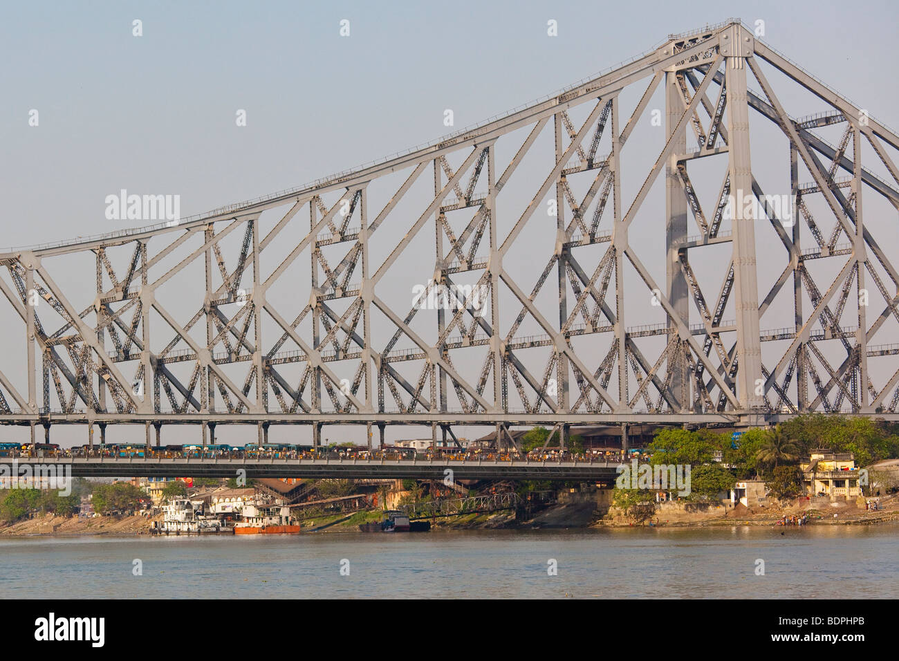 Howrah Bridge in Calcutta India Stock Photo - Alamy