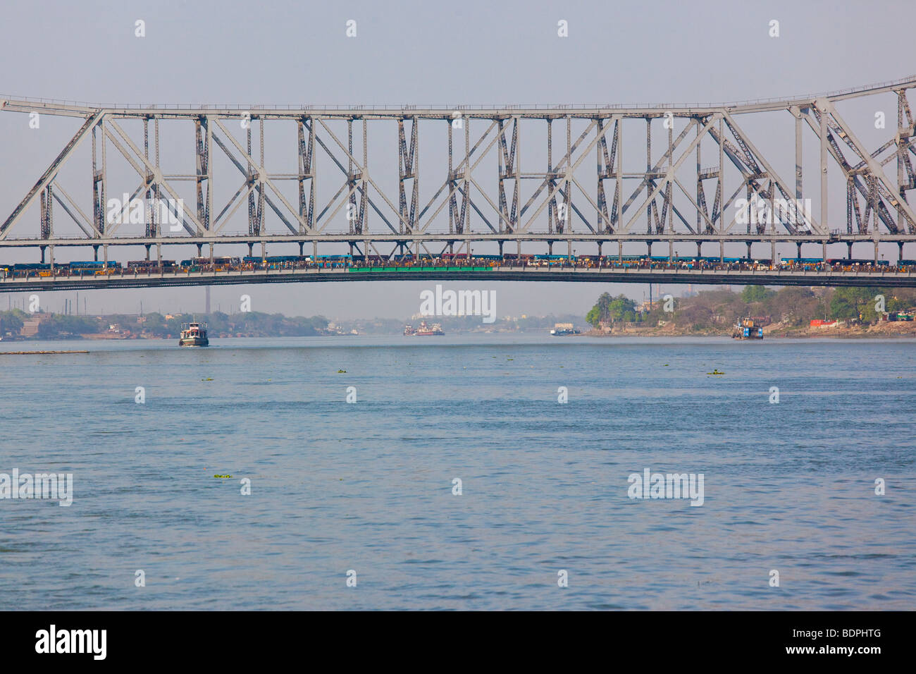 Howrah Bridge in Calcutta India Stock Photo - Alamy