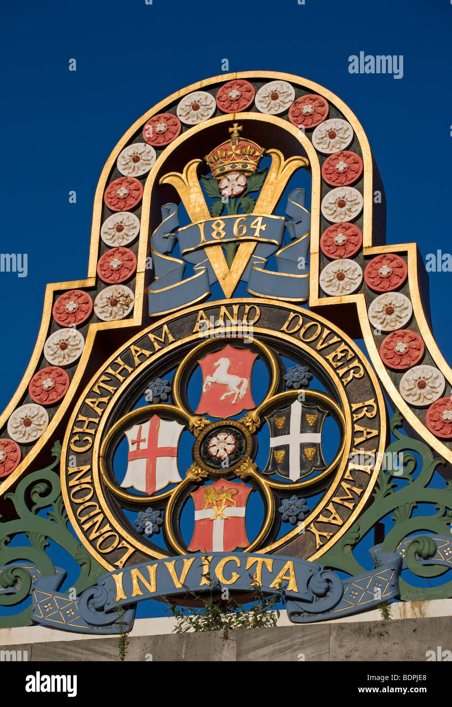 London, Chatham and Dover Railway insignia, Blackfriars Bridge, London ...