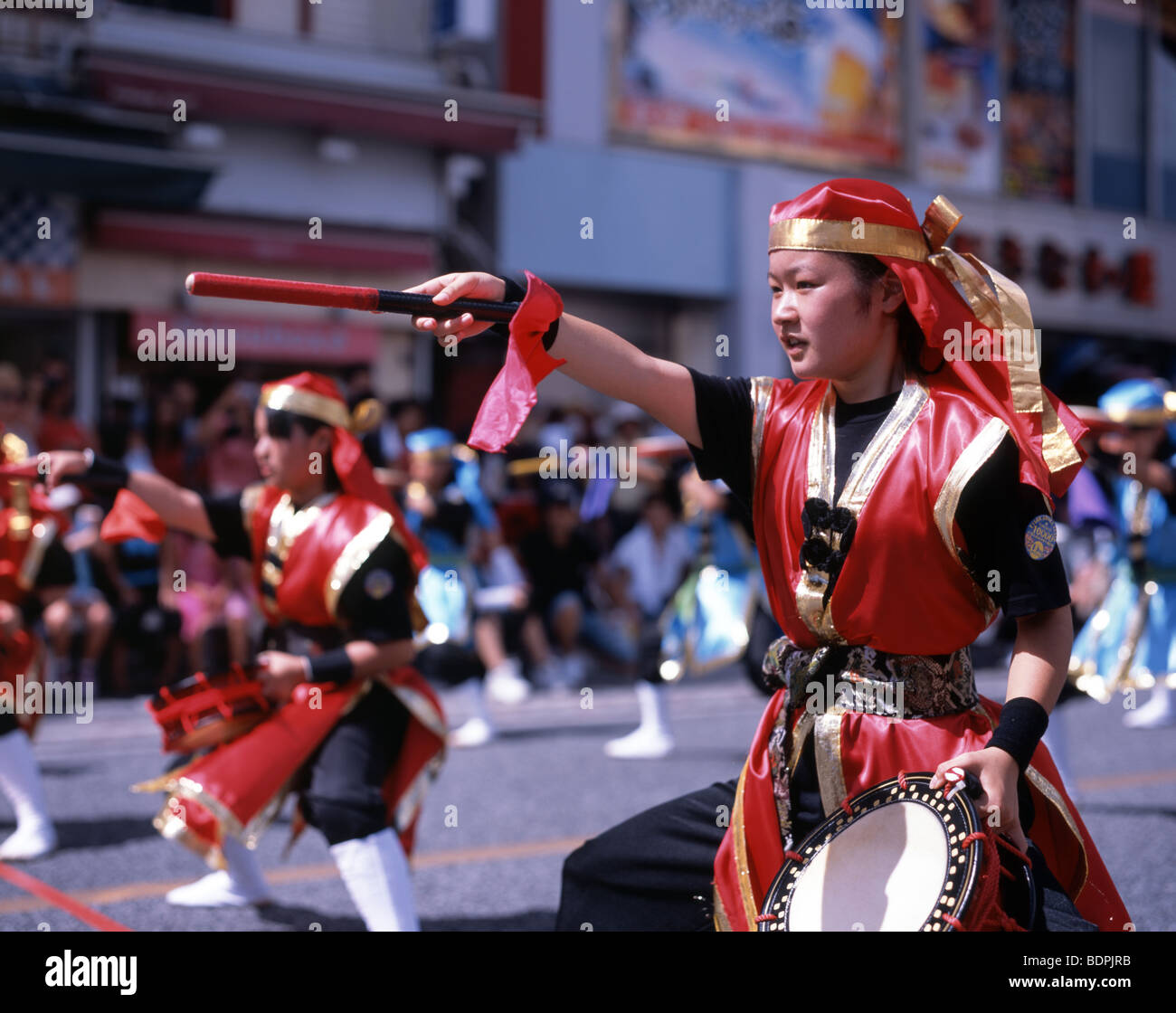 10,000 dancer eisa festival, Naha, Okinawa, Japan Stock Photo - Alamy