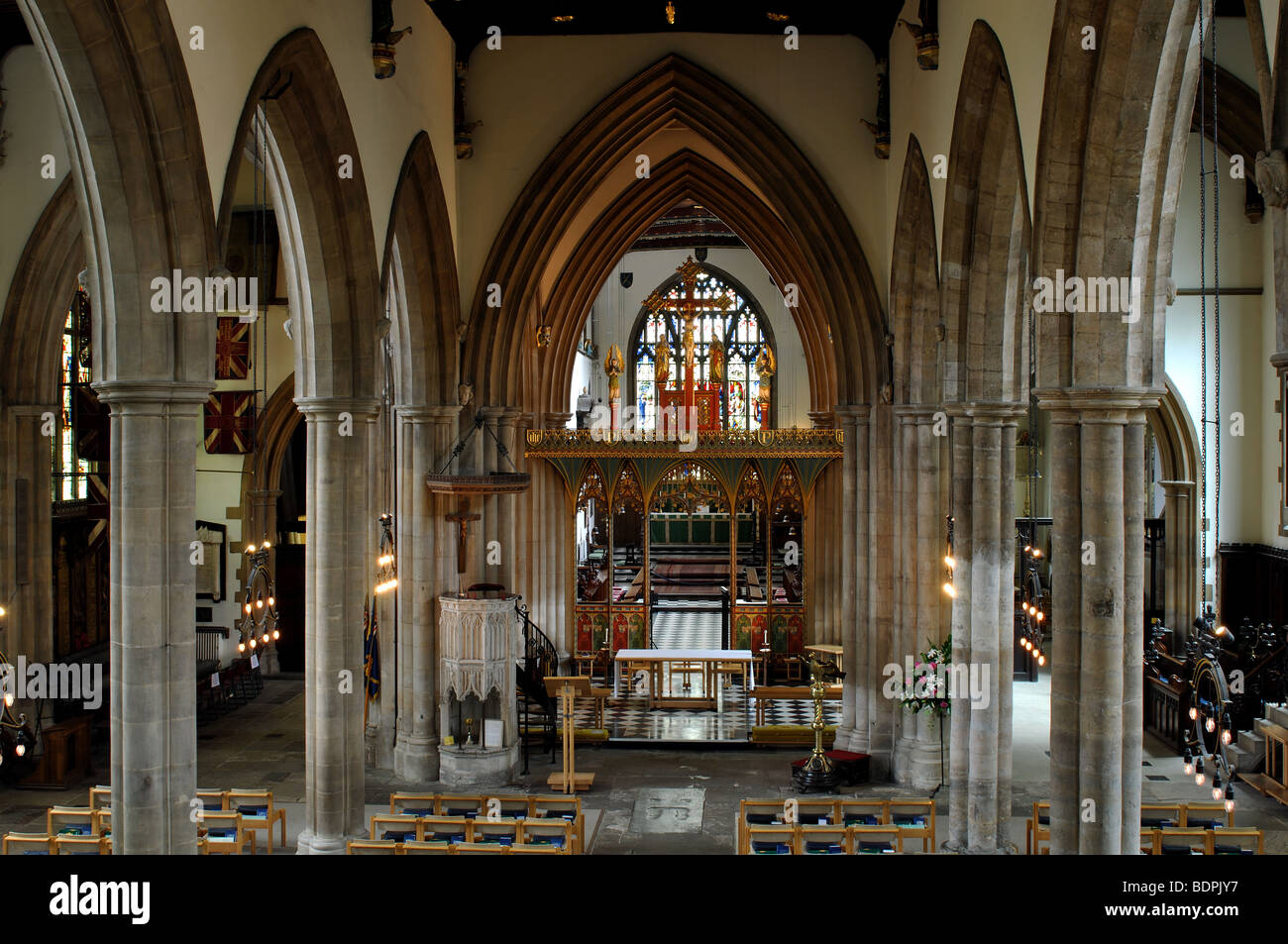 St. Paul`s Church, Bedford, Bedfordshire, England, UK Stock Photo - Alamy