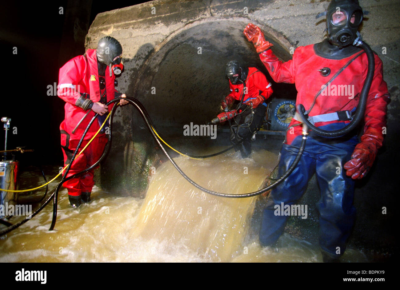 Greenpeace block of ICI Billingham outflow pipe which is legally ...