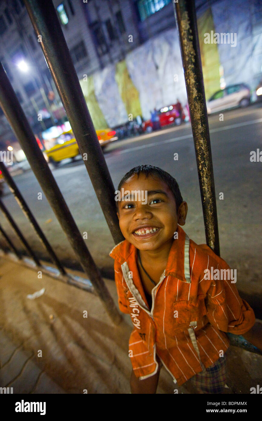 Homeless Boy Begging on the Street in Calcutta India Stock Photo - Alamy