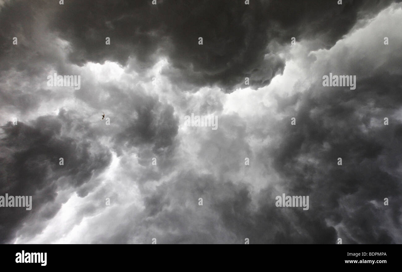cloud sky shapes rain clouds atmosphere climate storm unsettled Stock ...
