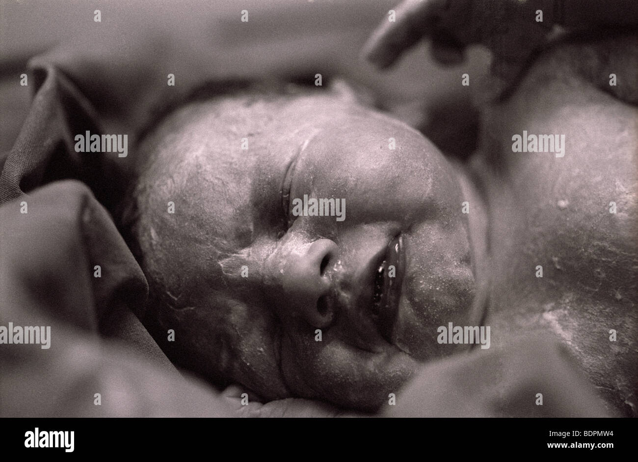 Baby Cleaned After Birth High Resolution Stock Photography and Images ...