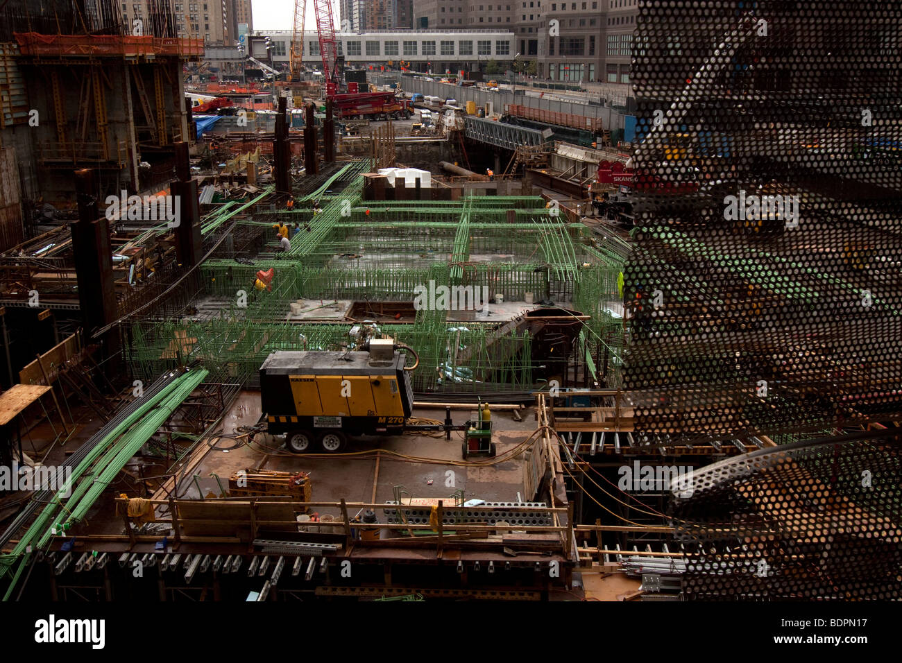 Construction at Ground Zero Stock Photo - Alamy