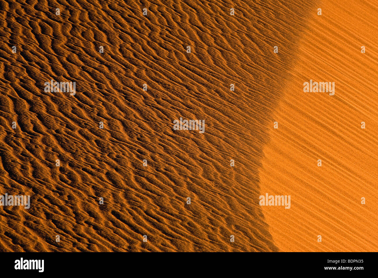 Wind blown sand patterns, Mesquite Flat Sand Dunes, Death Valley ...