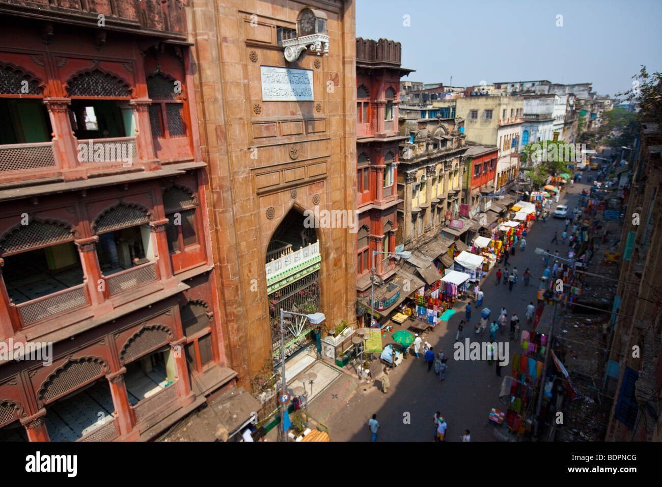 Nakhoda Mosque and Muslim Neighborhood in Calcutta India Stock Photo ...
