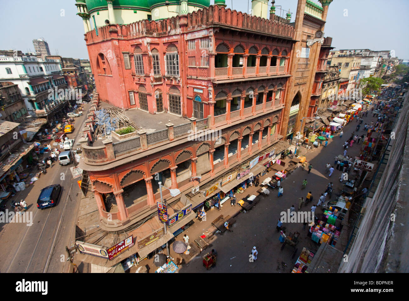 Nakhoda Mosque and Muslim Neighborhood in Calcutta India Stock Photo ...