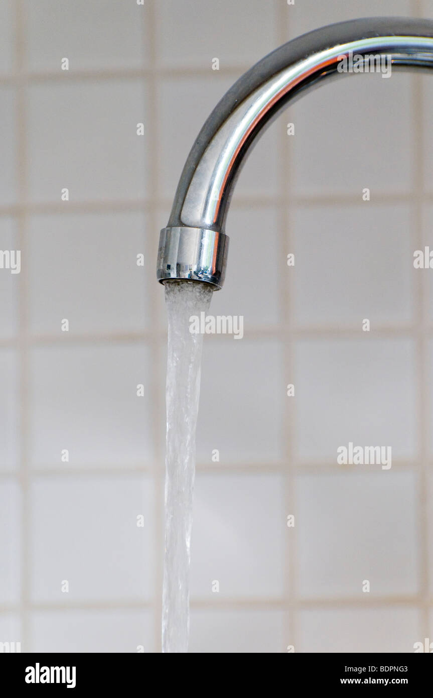 Water tap in kitchen Stock Photo - Alamy