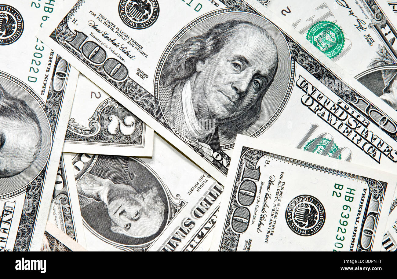 Background of dollar bills, closeup Stock Photo - Alamy