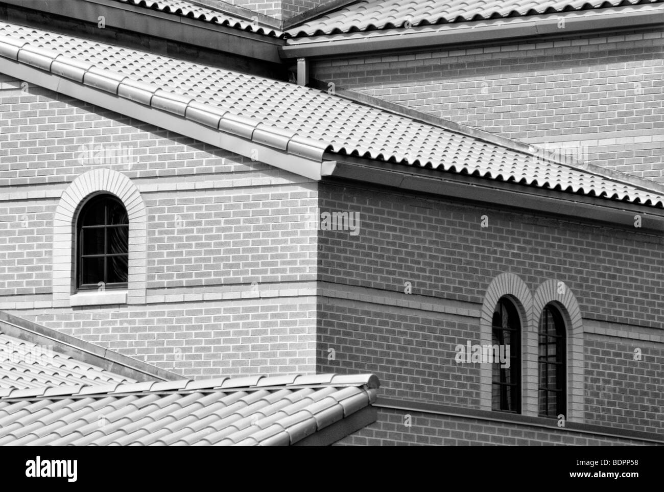 Building black roof walls Black and White Stock Photos & Images - Alamy