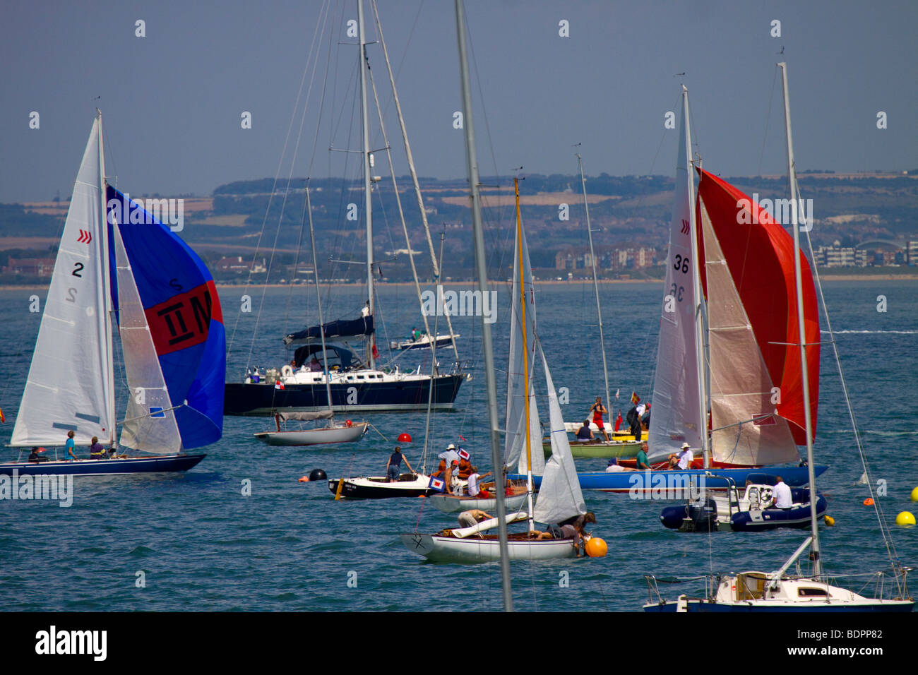 Cowes annual sailing regatta hi-res stock photography and images - Alamy