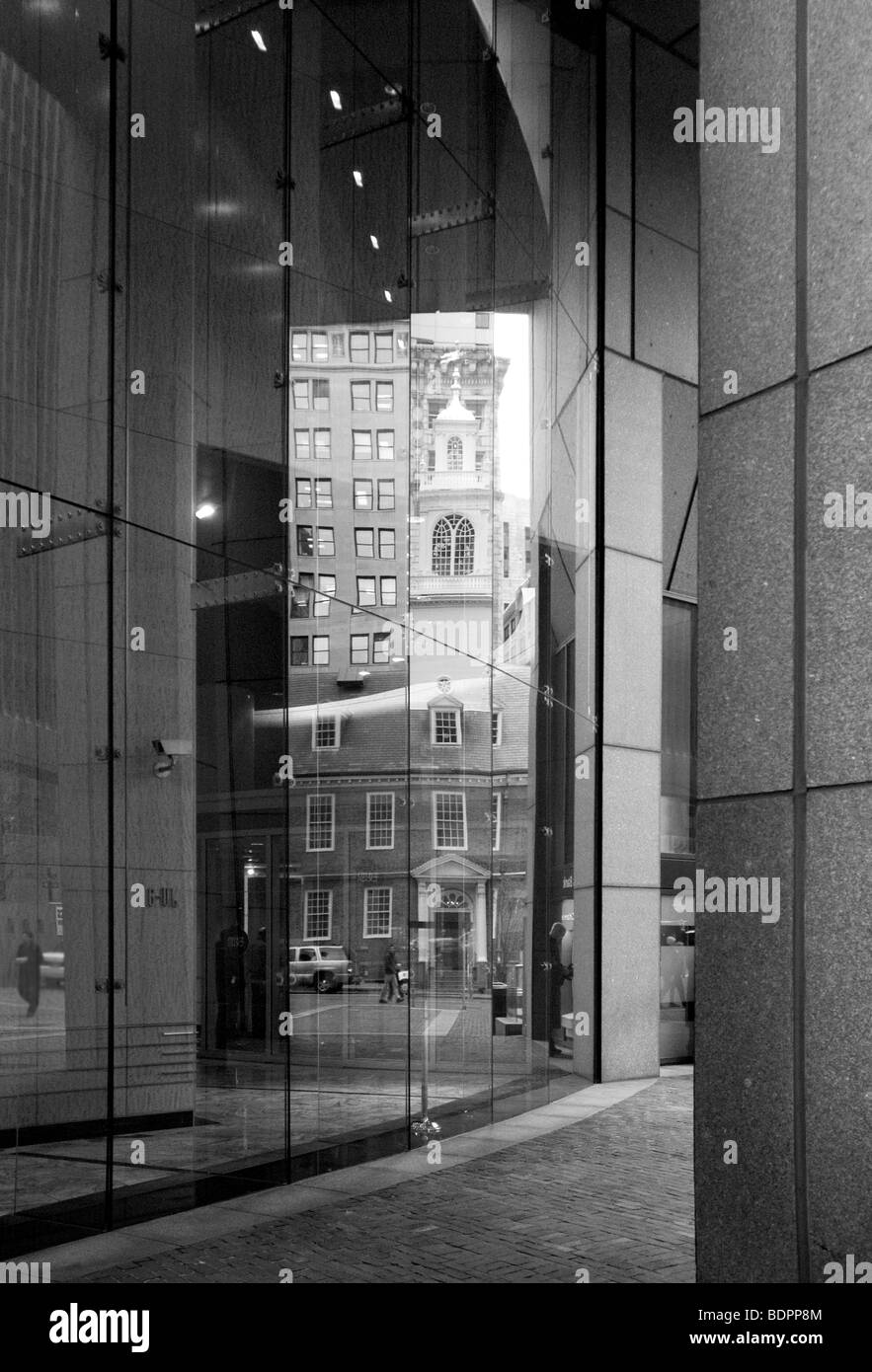 Reflections in glass Stock Photo - Alamy