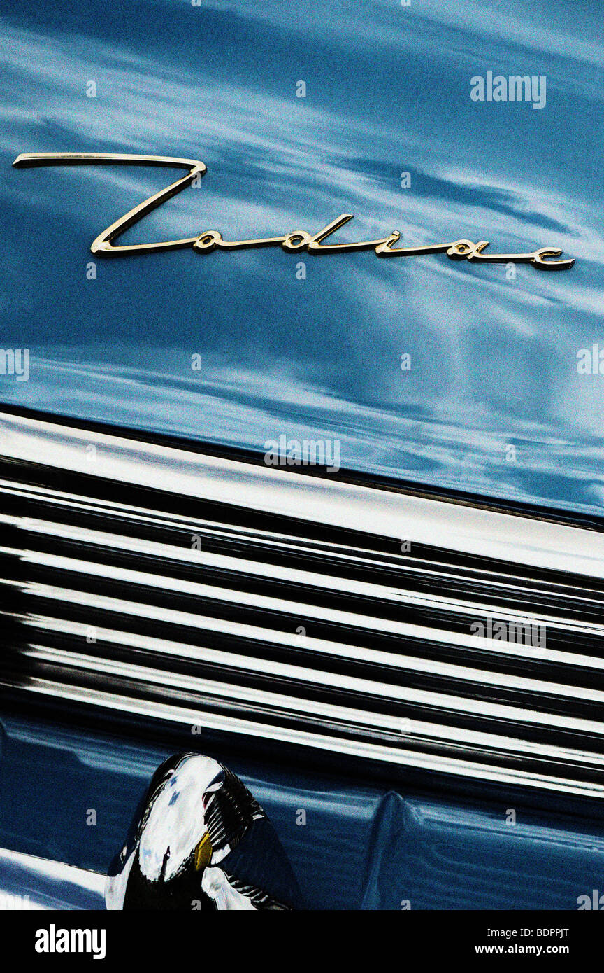 Ford Zodiac mark II car logo. Classic American Cars Stock Photo - Alamy