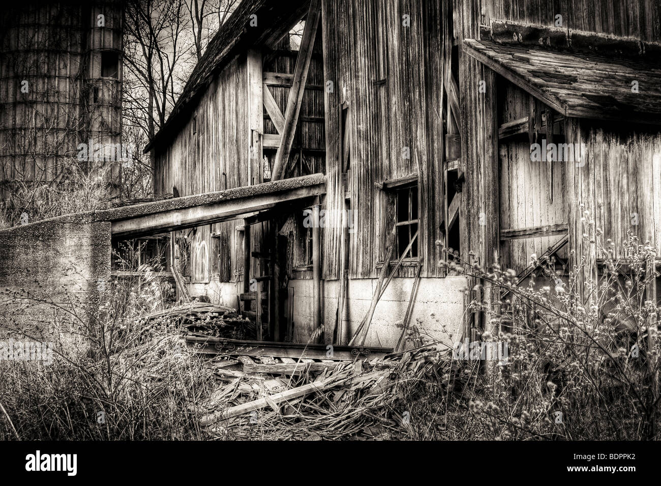 An old derelict barn Stock Photo - Alamy