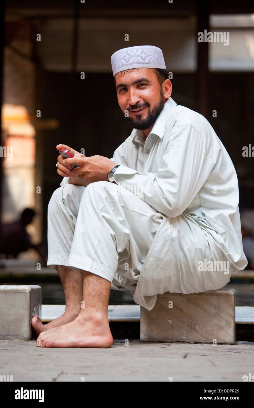 Muslim Man at Ablution Pool in Nakhoda Mosque in Calcutta India Stock ...