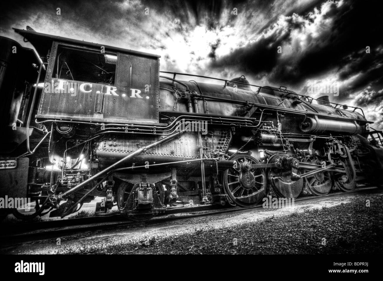 An old locomotive engine Stock Photo - Alamy