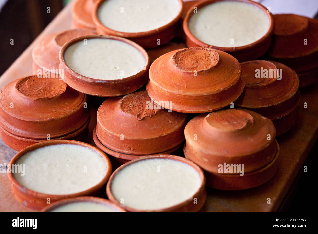 Firni Indian Rice Dessert in Calcutta India Stock Photo - Alamy