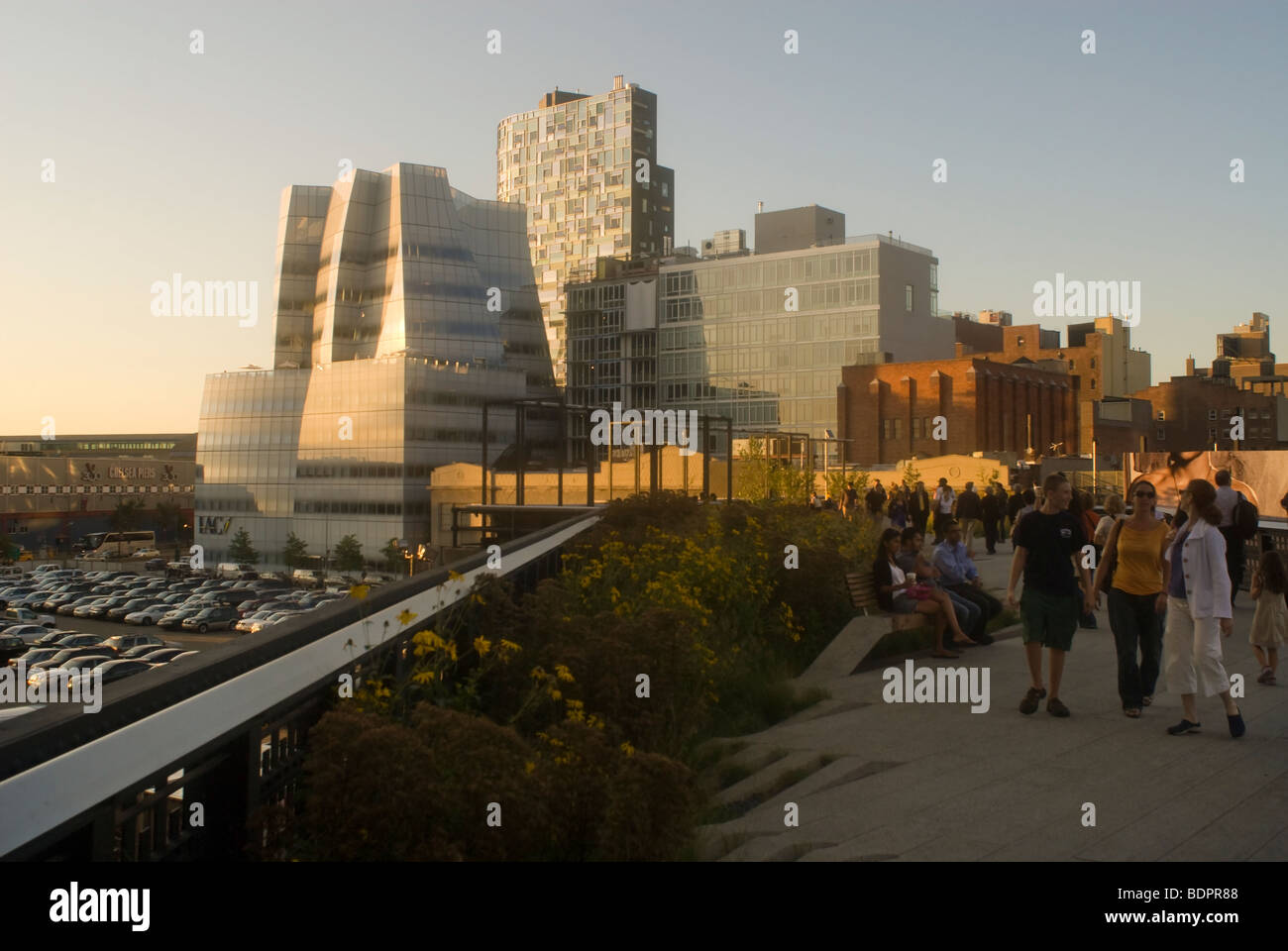 The IAC/InterActiveCorp headquarters, far left, on West Street in the ...