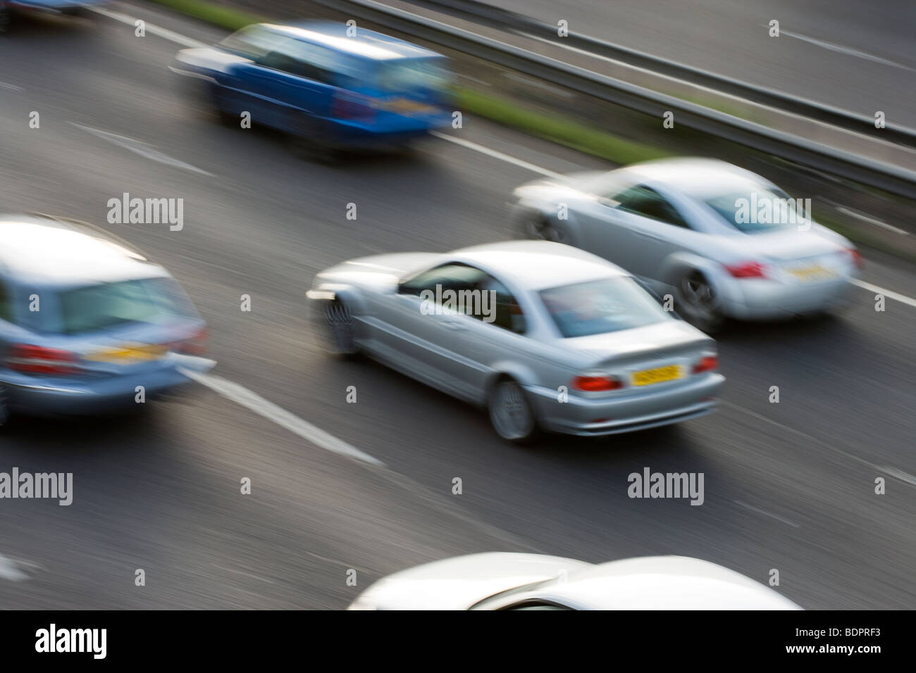 Cars on motorway. UK Stock Photo - Alamy