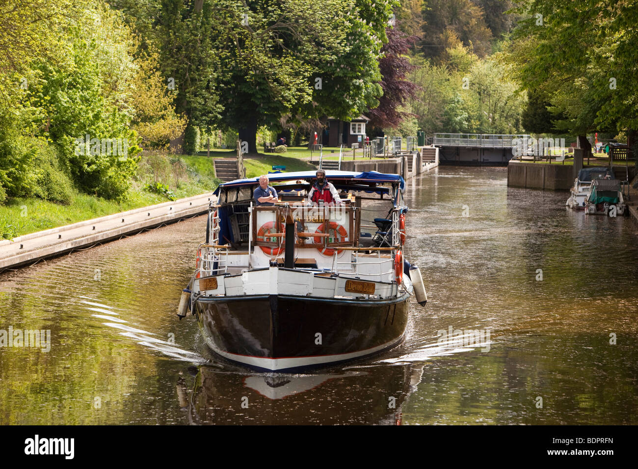 England, Berkshire, Cookham Locks MV Devon Belle, former Dunkirk little ...