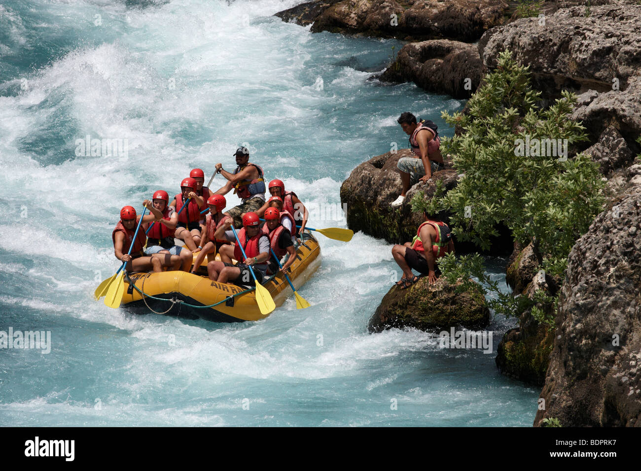 rafting in koprulu canyon, near Alanya and Side, turkey Stock Photo - Alamy