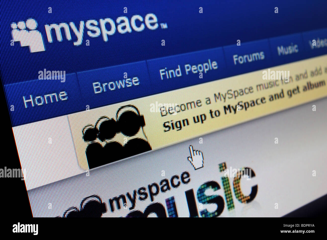 Myspace hi-res stock photography and images - Alamy