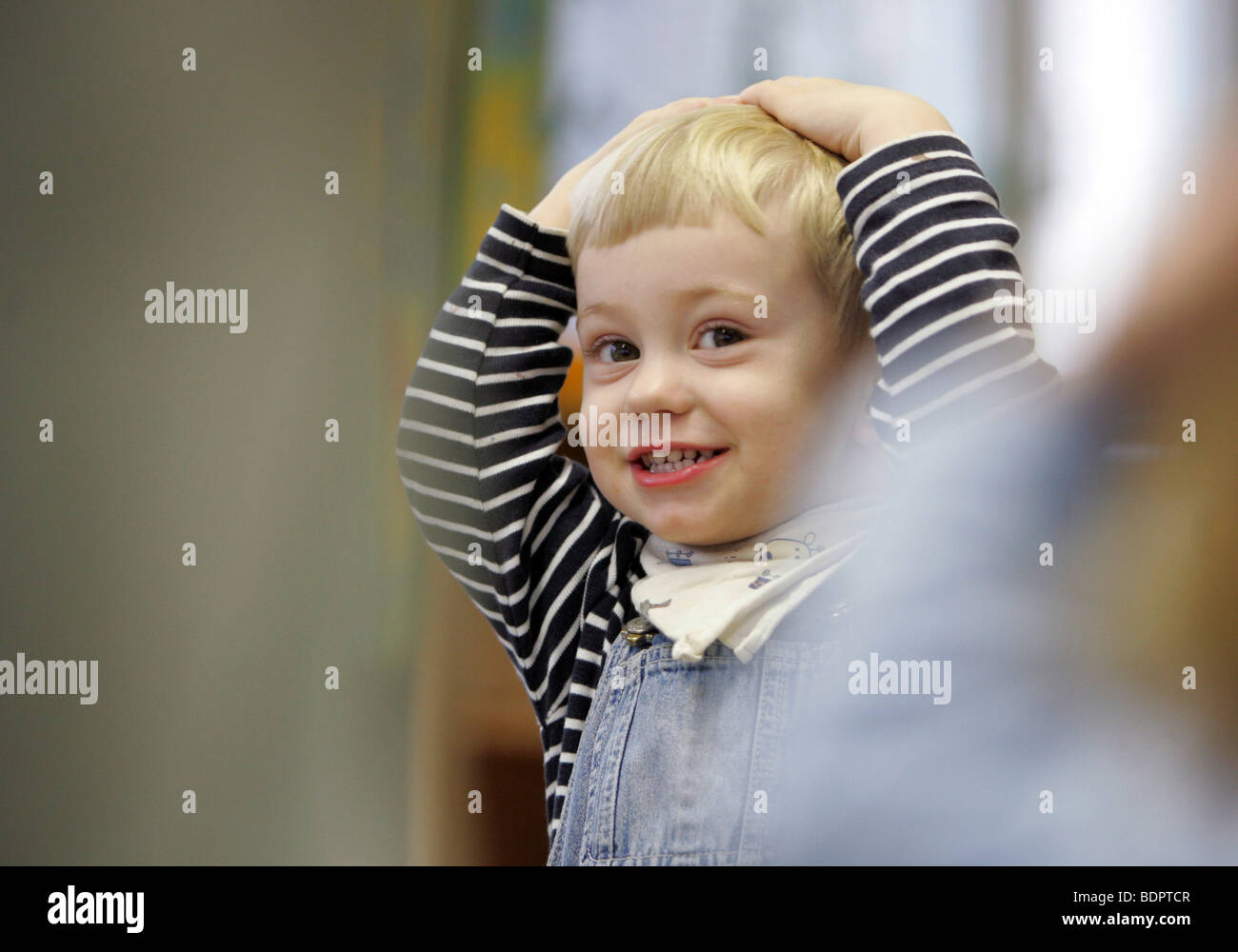 Child at Kindergarten class Stock Photo - Alamy