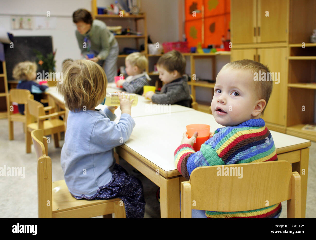 Children at Kindergarten class Stock Photo - Alamy