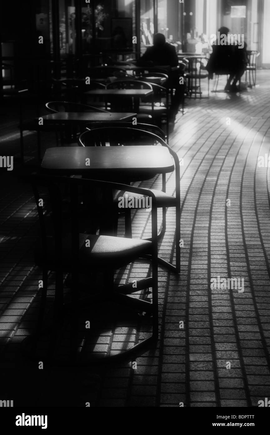 A street scene with coffee tables Stock Photo - Alamy