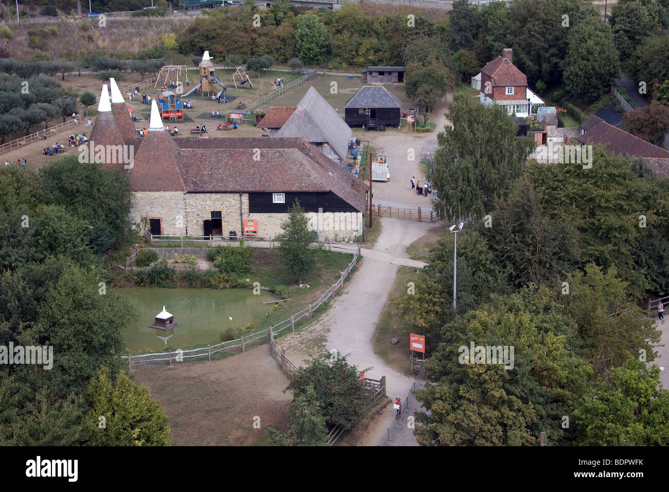 museum of kent aerial view paddock barn allington maidstone kent uk ...