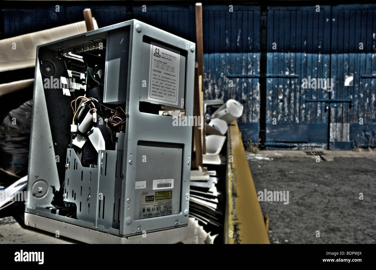Old broken computer dumped in hi-res stock photography and images - Alamy