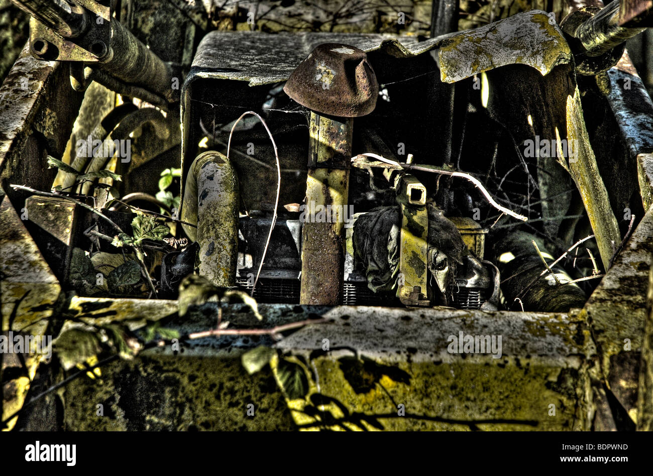 An old rusty digger Stock Photo - Alamy