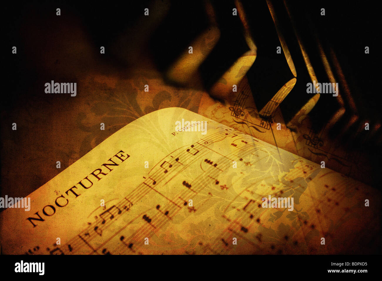 Sheet music for Chopin's Nocturne Stock Photo - Alamy